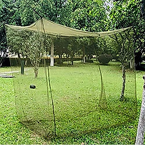 LIUHD Parasol Mosquito Net Cover,Outdoor Camping Mosquitoes Patio Umbrella Net Screen Polyester Zippered Mesh Enclosur for Patios Outdoor Camping Activities
