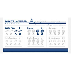 Callahan Rear Brake Kit for 2012-2020 Ford F-150 Drilled & Slotted Disc Brake Rotors Ceramic Brakes Pads 2013 2014 2015 2016 2017 2018 2019 Replacement 6 Lugs: 13.7" inch Rotor