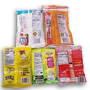 Jumping Daisy Holiday Christmas Stocking Gift Stuffed with Candy - Blow Pops, Smarties, Warheads, Ring Pops, and Tootsie Roll Pops