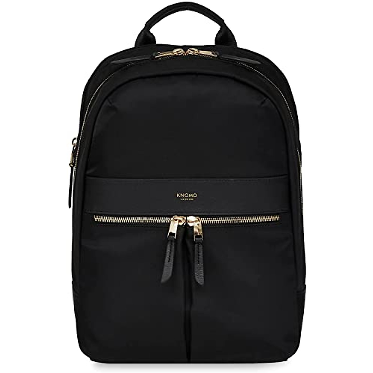 KNOMO Women's Mini Beaufort 12" Laptop Bag Tablet Bookbag for Work, School, College Travel Daypack Purse Backpack, Black