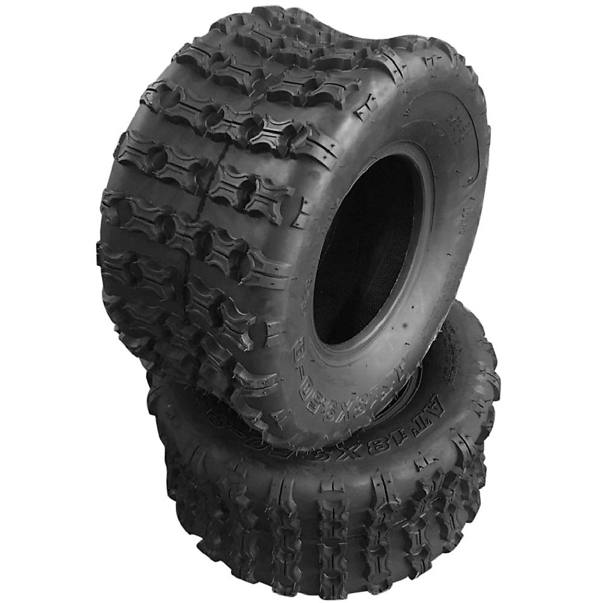 Motorhot 2 PCS 18X9.5-8 18X9.5X8 ATV UTV Tires Sport ATV Tires Cross Country Tires 4-PLY