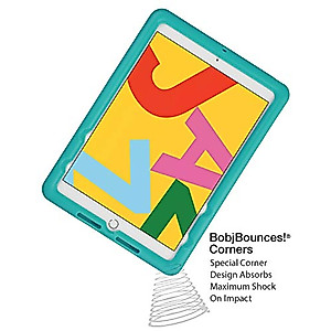 BobjGear Bobj Rugged Tablet Case for iPad 10.2 inch - 9th Gen (2021), 8th Gen (2020), 7th Gen (2019) Kid Friendly (Terrific Turquoise)