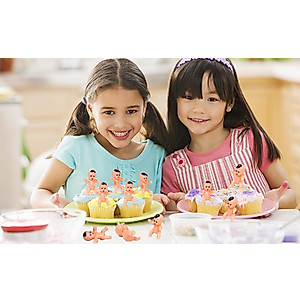 Bouclel Party Decorations Mini Plastic Babies Party Baby Party Supplies Shower ice cube Game Decor Party Supplies（40 PCS 1in）