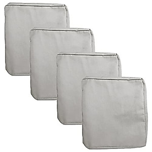FLYMEI Patio Cushion Covers 24 X 24 X 4 inch, Patio Chair Cushion Covers Replacement, Water Resistant Outdoor Cushion Cover Patio Seat Cushion Slip Covers Outdoor Couch Cushion Covers