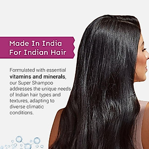 Arata Regenerating 5-in-1 Super Shampoo | Ayurvedic Onion Oil, Bhringraj, Apple Cider Vinegar, Argan Oil | Reduces Hair Fall & Thinning With Aging | For Women & Men - 10 Fl Oz