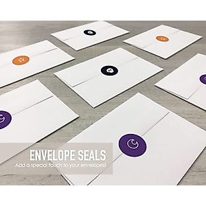 Little Bits & Bobs Halloween Greeting Card Set - 24 Note Cards with Envelopes & Seal Stickers - Great for Halloween Thank You Cards or Kids Halloween Cards