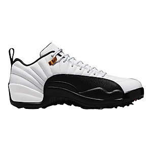 Jordan 12 Low Retro Taxi Men's Golf Cleats DH4120-100 White/Black