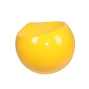 Magshion Modern Living Room Patio Night Club Bar Cocktail Guest Backless Ball Round Lounge Fiberglass Stool Pouf Chairs, Yellow
