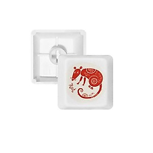 DIYthinker Year of Rat Animal China Zodiac Red Keycap Mechanical Keyboard PBT Gaming Upgrade Kit
