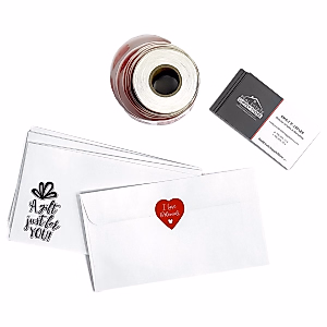 Heart Shaped I Love Referrals Stickers - Great Real Estate Agents and Sales Supplies (Large Heart, I Love Referrals - Red)