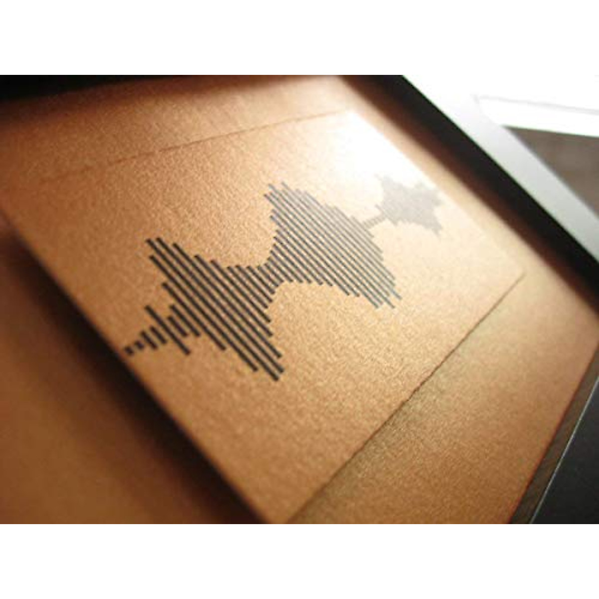 I Love You Soundwave Art, Bronze Visible Voice Gift for 8th Wedding Anniversary, Valentines Day Gift for her or him, Husband Gifts from Wife, Mother's Day Gift