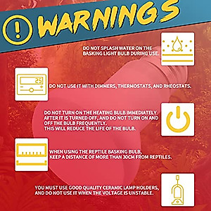 LUCKY HERP 50W Reptile Heat Lamp Bulbs 2 Pack, Reptiles & Amphibians Infrared Basking Spot Lamp, Heat Light Bulb for Turtle, Bearded Dragon, Lizard