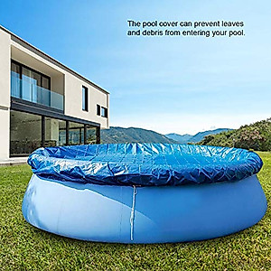 Taidda- Swimming Pool Accessories, Durable Rain Proof and Dust Proof Dust Proof Swimming Pool Cover, Garden for Swimming Pool280Cm Diameter
