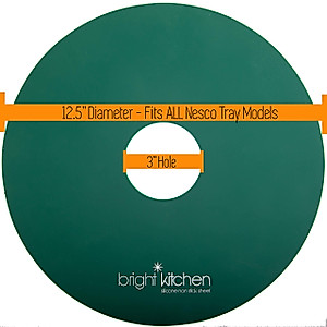 6 Silicone Dehydrator Sheets NON-Toxic for Nesco Round Dehydrators Fruit Roll Up Fruit Leather Circle ReUsable Flexible Non Stick - 6 FLAT Sheets