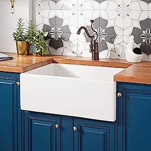 Signature Hardware 433911-27 Torun 27" Farmhouse Single Basin Fireclay Kitchen Sink
