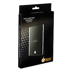 BIPRA S2 2.5 Inch USB 2.0 FAT32 Portable External Hard Drive - Black (500GB)
