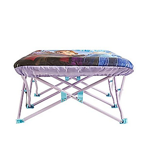 Disney Frozen 2 Foldable Slumber Cot with Detachable Printed Sleeping Bag Featuring Anna & Elsa, Ages 3+