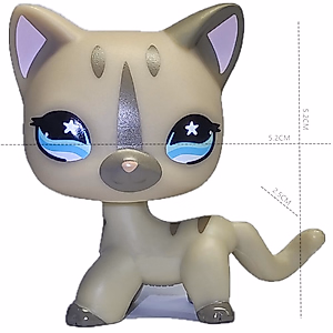 ORCRAT LPS Pet Shop Littlest Q House Pet Toys Shepherd Cute cat Cat Dog Best Gift (S817-2)