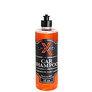 Liquid X Car Shampoo - Ultra Sudsy Car Wash, pH Neutral Formula for Safe Washing - Highly Concentrated Ultra Foam (16 oz)
