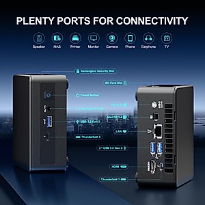 Intel NUC 11 NUC11PAHi5 16GB DDR4 RAM,512GB SSD,Win 11 Pro Mini PC,Core i5-1135G7 CPU 8M Cache, up to 4.20 GHz Mini Desktop Computers, Thunderbolt 3/Support 8K/WiFi 6/4K Quad Display/Bluetooth 5