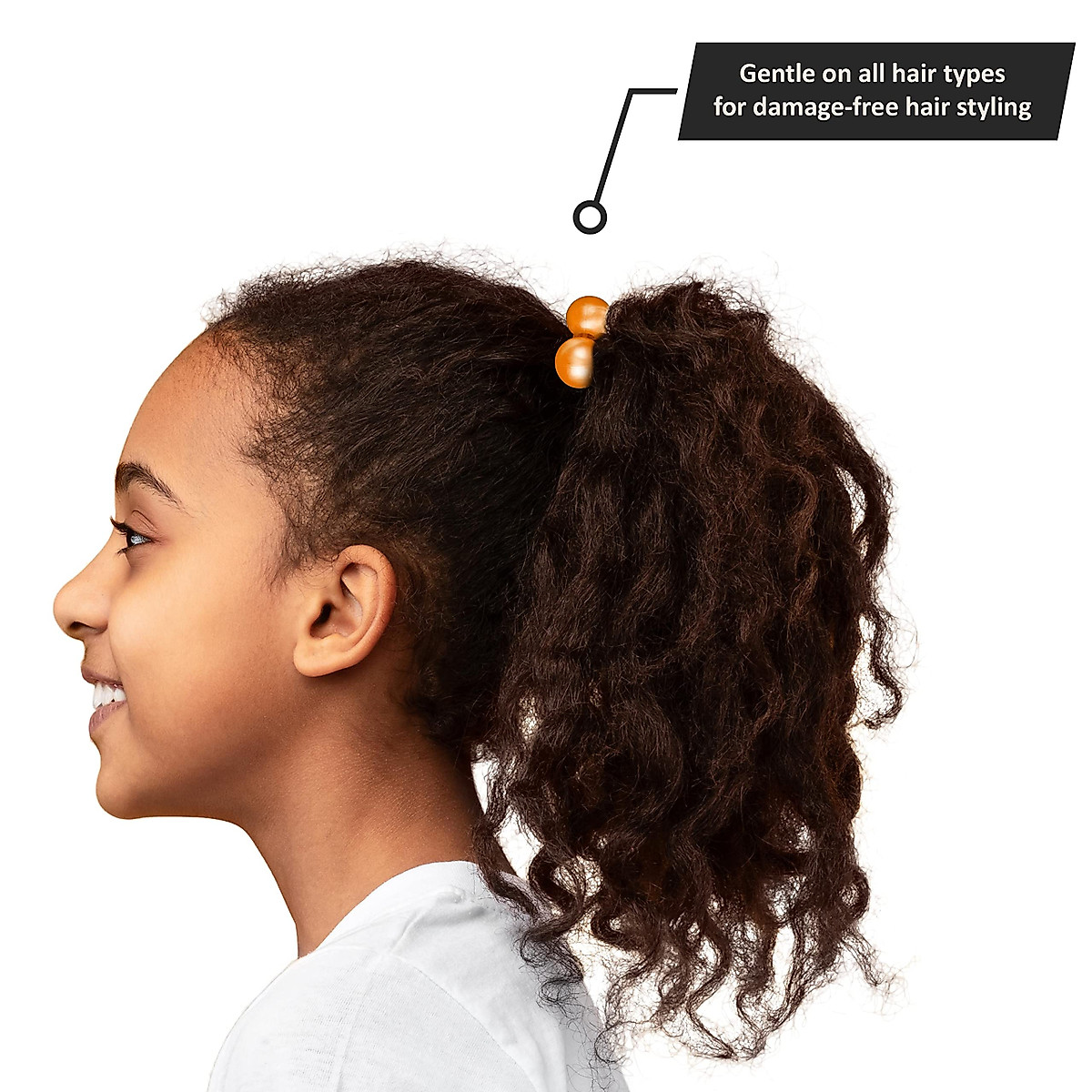 Expressions 24pc Ponytail Ball Hair Elastics Collection,Brightly Colored Marble Finish Twin Bead Ponytail Balls For Girls And Toddlers