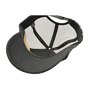 MUNULA Oversize Large Mesh Trucker Hat Big Head Hats for Men XXL Baseball Cap Breathable Dad Hat Adjustable 22.8"-24.8" (Black)