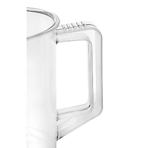 EISCO Measuring Jug, 600ml - Polypropylene - Screen Printed Graduations, Spout & Handle for Easy Pouring - Excellent Optical Clarity