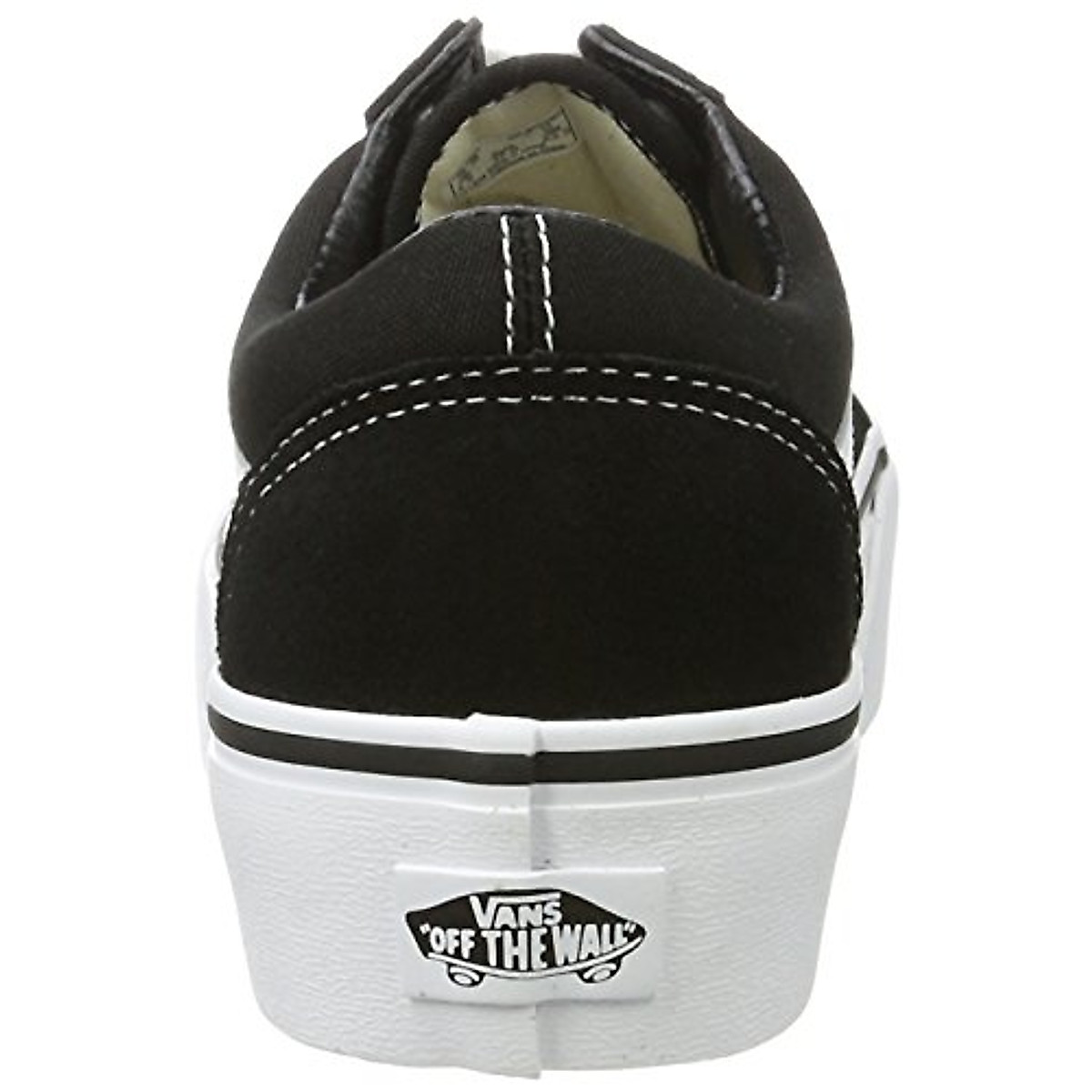 Vans Women's Old Skool Platform Trainers, (Black/White Y28), 8.5 UK 42.5 EU