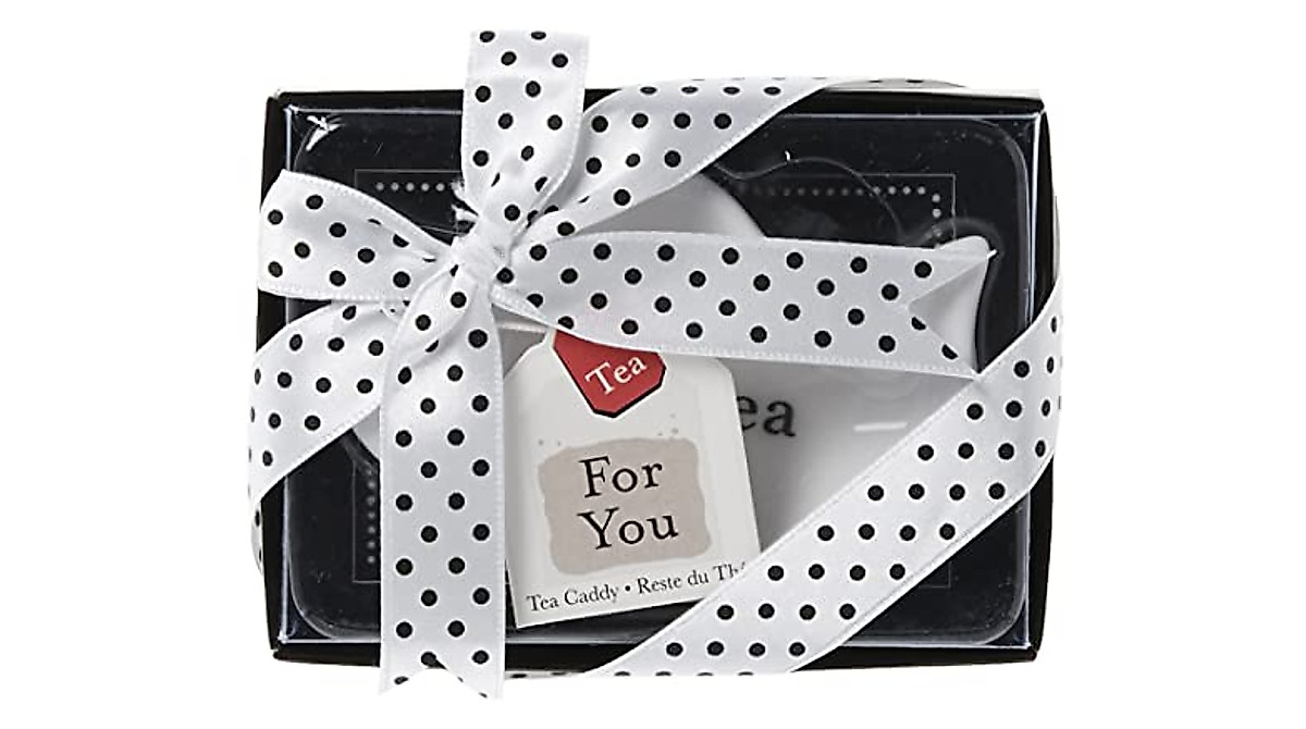 Swee-Tea Ceramic Tea-Bag Caddy Gift - Perfect Party Favor