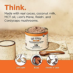 Think Functional Creamer by Four Sigmatic with MCT Oil & Lion's Mane Cacao Coconut - Can
