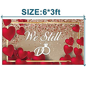 Belrew Durable We Still Do Backdrop Banner, Bridal Shower, Engagement, Bachelorette Party Large Banner, Wedding Celebrate Background Decorations 6 ft x 3 ft