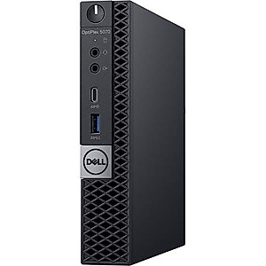 Dell OptiPlex 5070 Desktop Computer - Intel Core i5-9500T - 8GB RAM - 256GB SSD - Micro PC (Renewed)