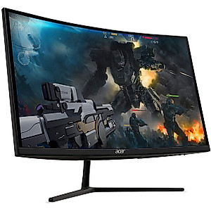 Acer Pbmiiipx 27" 1500R Curved WQHD (2560 x 1440) VA Gaming Monitor | AMD Radeon FreeSync2 HDR Technology | DCI-P3 | VESA Certified DisplayHDR400 | 4ms Response Time | Black | with USB3.0 HUB Bundle