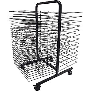 Art Drying Rack, Drying Rack, Mobile Art Drying Rack with Wire Rack for Artwork, Drying and Printing Rack, Ideal for Schools and Art Clubs (Size : 38-Layer)