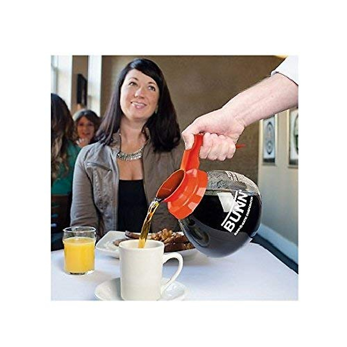 BUNN Coffee Pot Decanter/Carafe, 2 Black Regular and 1 Orange Decaf, 12 Cup Capacity, Set of 3, Original Version