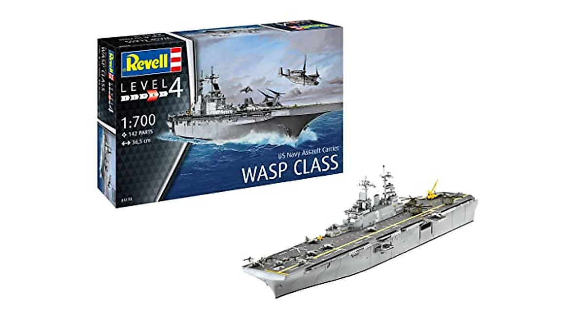 Revell USS Wasp Model Kit - 1:700 Scale