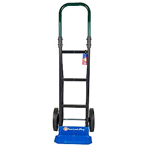 American Lifting 600 lb Capacity Ultra Lightweight Super Strong Nylon Convertible Hand Truck & Dolly Green / Blue