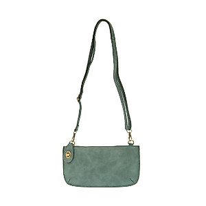 Teal Lux Crossbody Wristlet Clutch