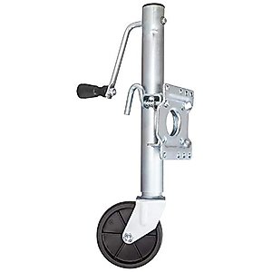 ROAD DAWG Boat Trailer Jack with Single Wheel 6 Inch,1000 Lbs Capacity Swing-Back Bolt-On Heavy Duty Swivel Tongue Trailer Jack,ATR39001MB