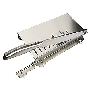 Frozen Meat Cutter Manual Slicer Chopper 10.4inch Stainless Steel for Rib Beef Mutton Vegetable Whole Chicken