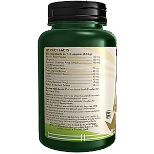 NOW Foods Pet Health, Kidney Support Supplement, Formulated for Cats & Dogs, NASC Certified, Powder, 4.2-Ounce