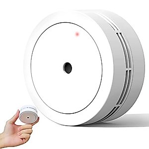 Putogesafe Smoke Detector, Mini Smoke Alarm with LED Indicator & Silence Button, 10 Years Battery Operated Fire Alarm for Home, 10 Hours Not Disturb Time, Low Battery Signal, UL Listed, 1 Pack