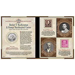 Black History African American Carver Washington Commemorative Coin and Stamp United States Collector Set