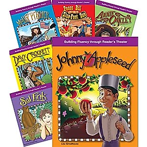Teacher Created Materials - Reader's Theater: American Tall Tales and Legends - 8 Book Set - Grades 3-5 - Guided Reading Level I - S