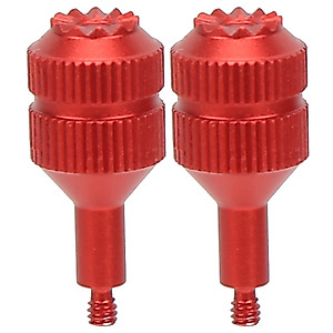 Shanrya Controller Joysticks, Aluminum 2PCS Metal Joystick Protector Protector Remote for FPV V2(red)