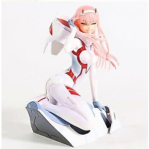 Zero Two Darling in The FRANXX Code 002 PVC Anime Statue Model (Color: White) in Display Box