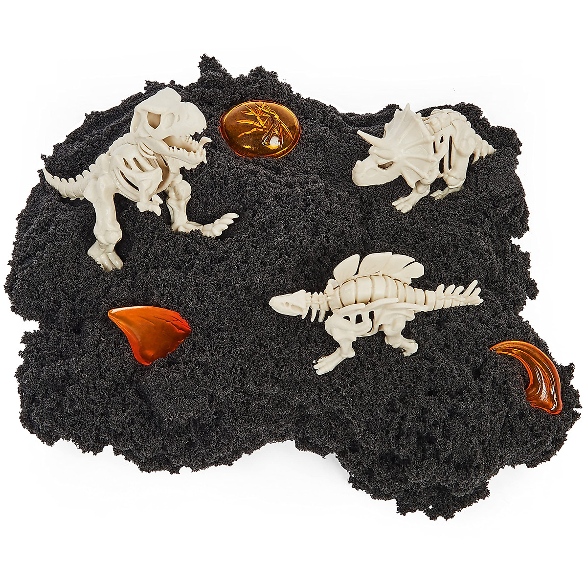 Kinetic Sand, Dino XCavate 3-Pack, Made with Natural Sand, Play Sand Sensory Toys for Kids Ages 6 and Up