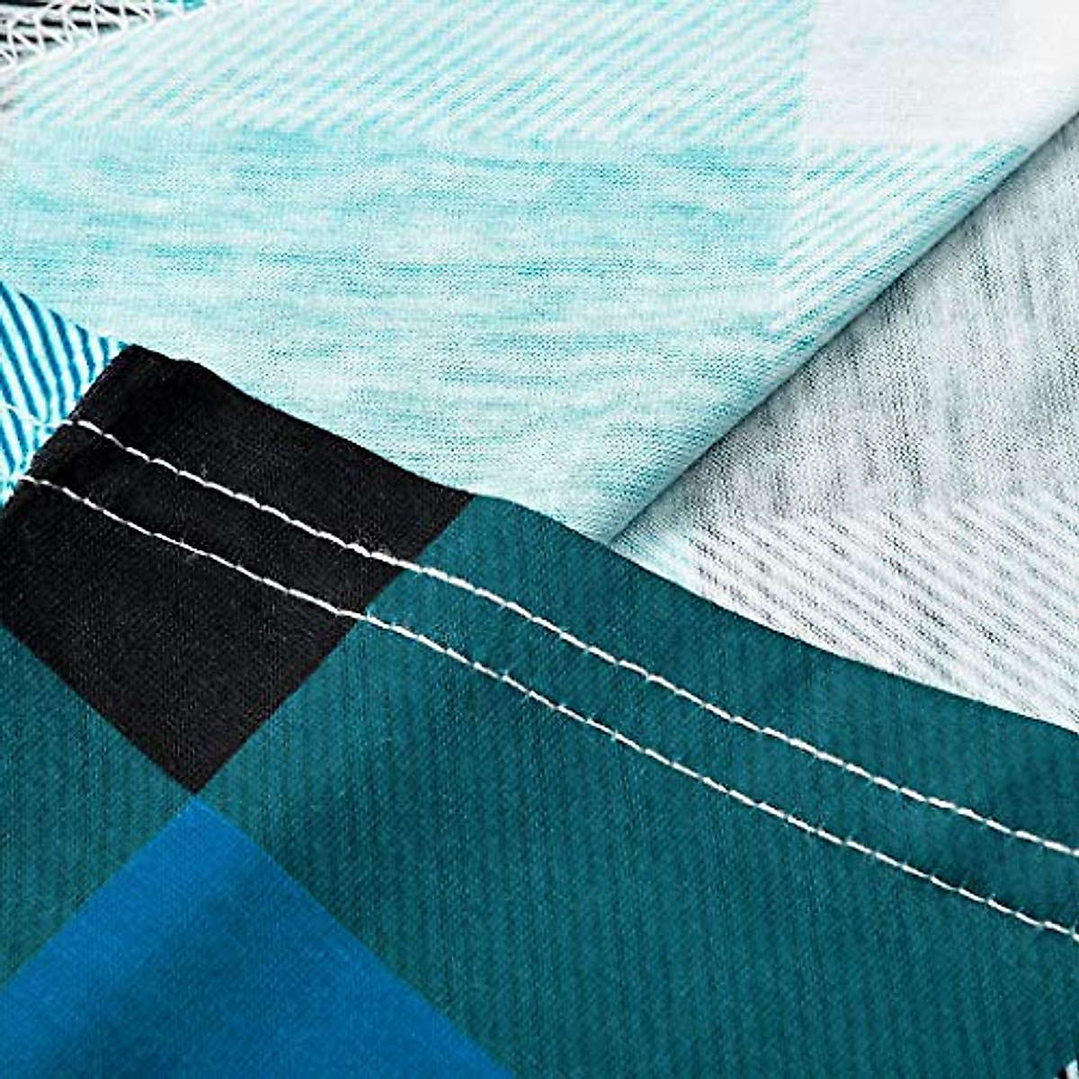 Women's Crew Neck Ruffle Lantern Sleeve Causal Tunic Shirts Tops Blouse with Smocked Cuffs Plus Size Tops for Women 3X Punk Light Blue