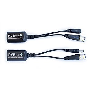 SPT 15-U1010 Passive Power and Video Balun (Black)