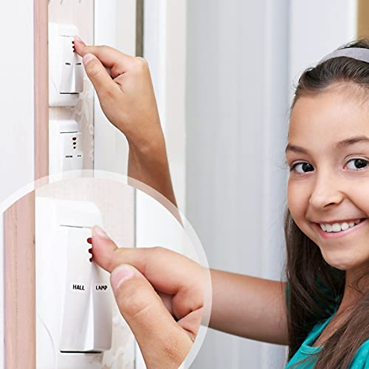 328 Pieces Light Switch Label Sticker Clear Transparent with Text, Waterproof Switch Panel Labels for Home Kitchen Bathroom Office School, Include Blank Labels and Tweezer